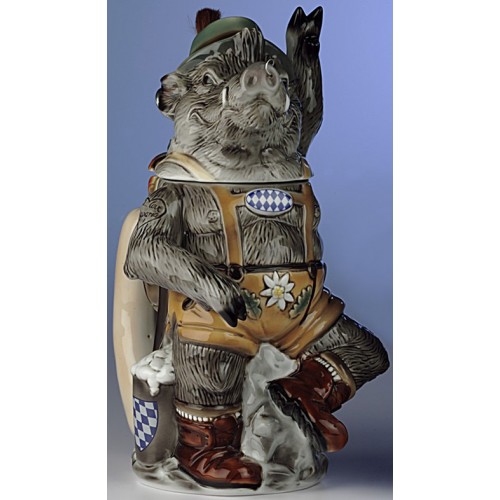 Oktoberfest Beer Stein Bavarian Male Boar "Max" 1 L - TEMPORARILY OUT ...